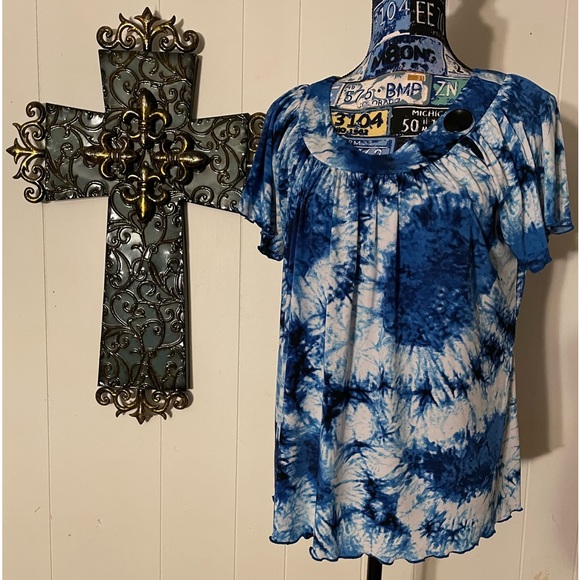 Southern Lady | Tops | Tie Dyed Blouse | Poshmark